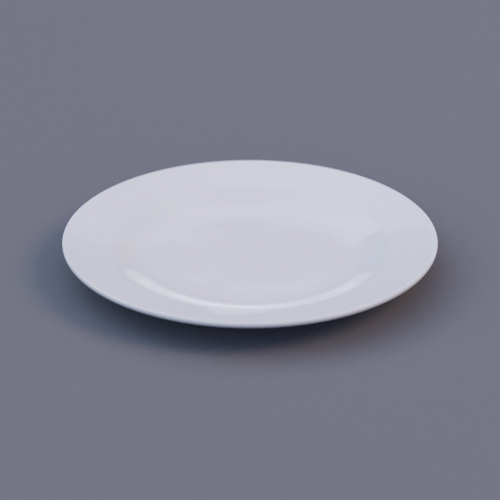BlenderKit | Download the FREE small porcelain plate model