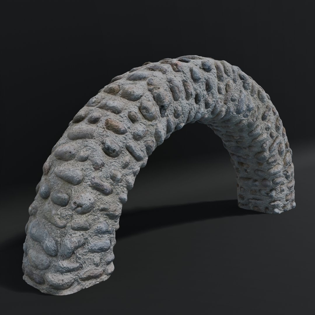Stone Arch Mortar | Buildings models | BlenderKit
