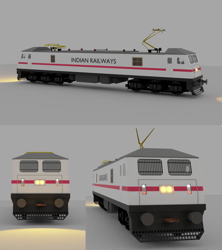 Wap-7 | Passenger Trains models | BlenderKit