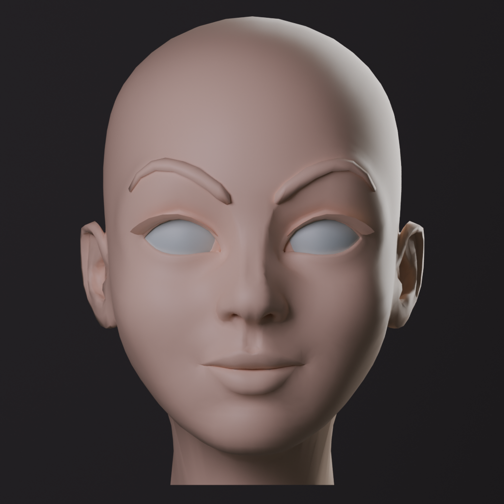 BlenderKit | Download the Female head basemesh model
