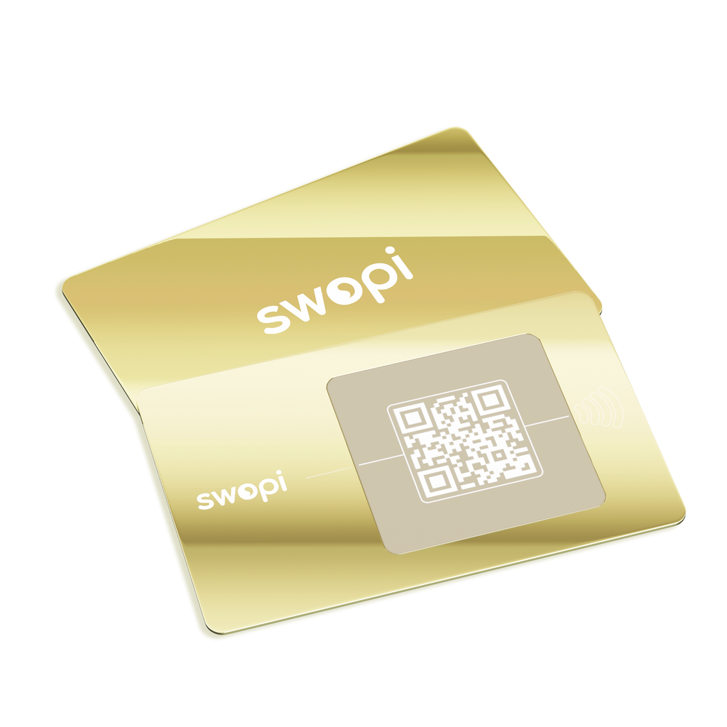 Golden card with NFC chip and QR code | Miscellaneous models | BlenderKit