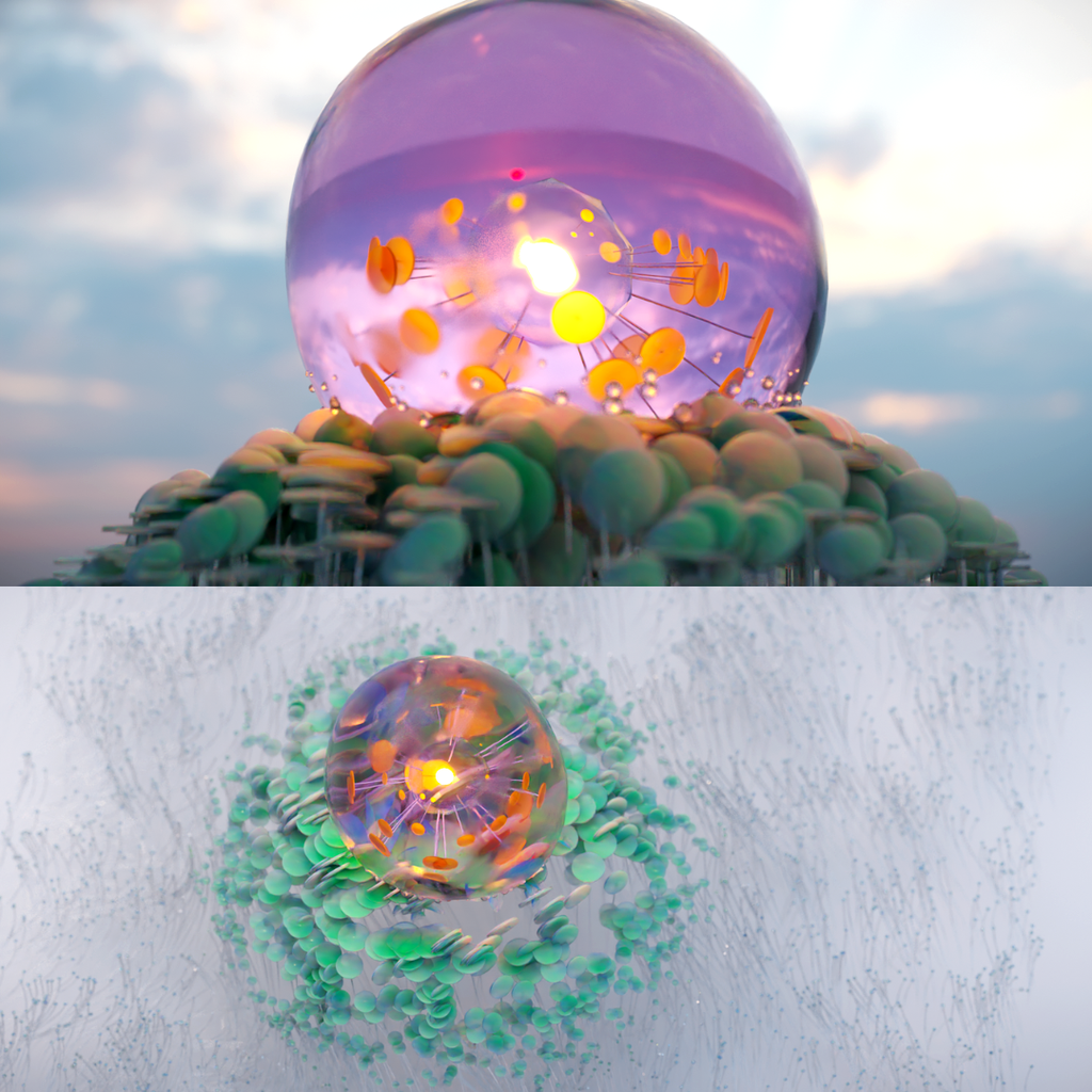 BlenderKit | Download the Proximity Geometry Nodes scene