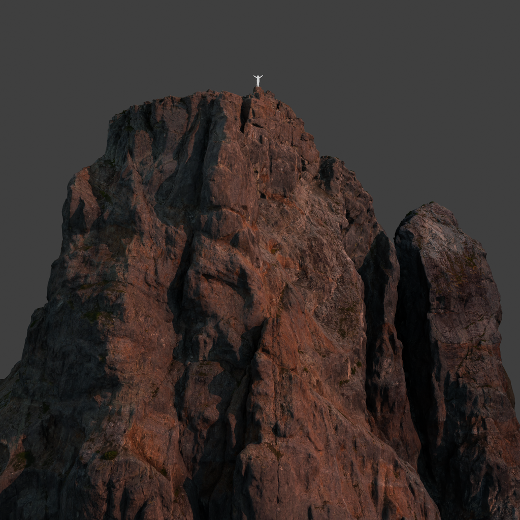 Procedural Low Poly Rock | FREE Terrains models | BlenderKit