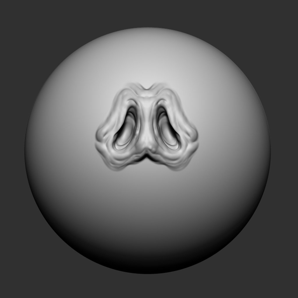 NS Creature Nose fleshy | Face / Head brushes | BlenderKit