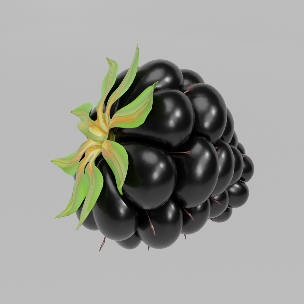 Blackberry | FREE Fruit & Vegetables models | BlenderKit
