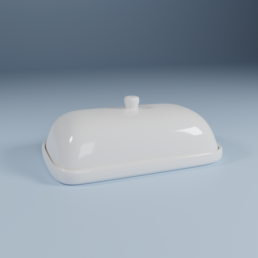 Butter Cover | FREE Tableware Sets models | BlenderKit