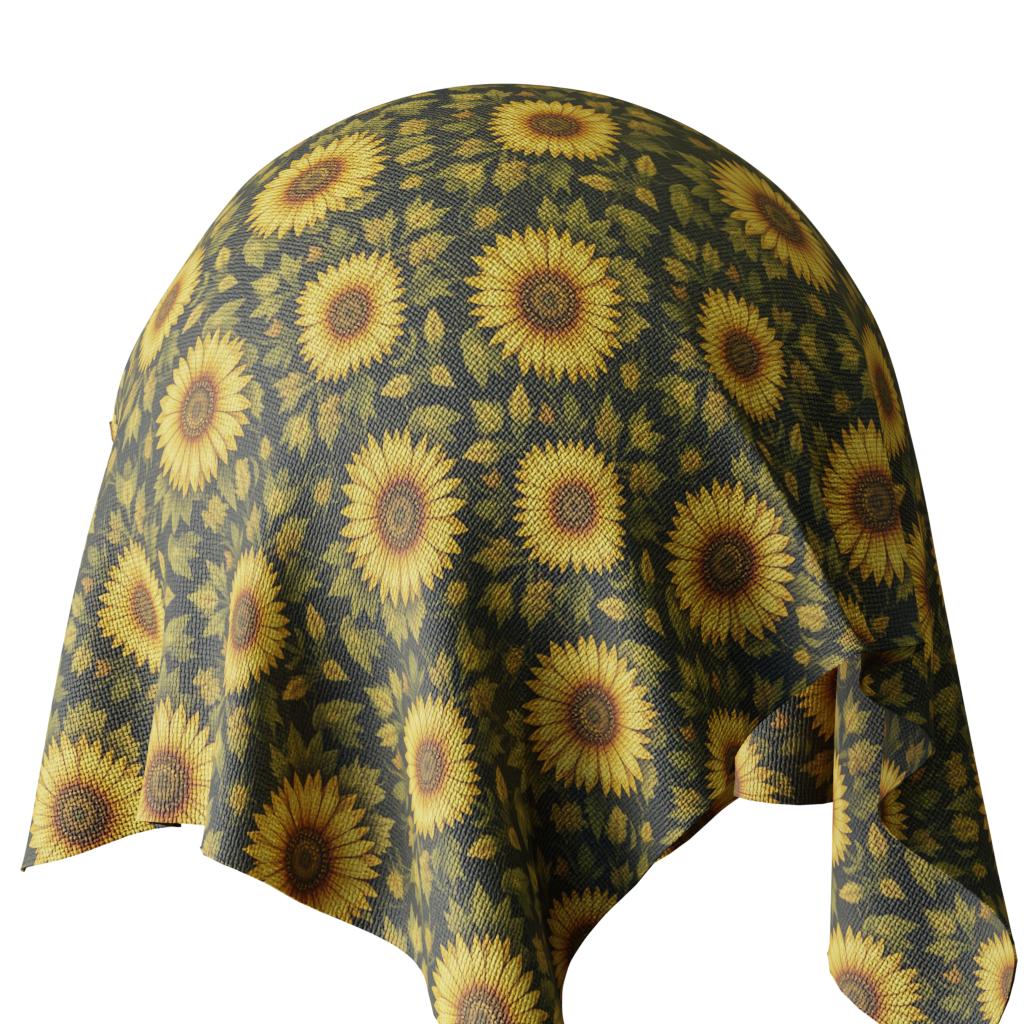 BlenderKit | Download the FREE Sunflower Woven Fabric material
