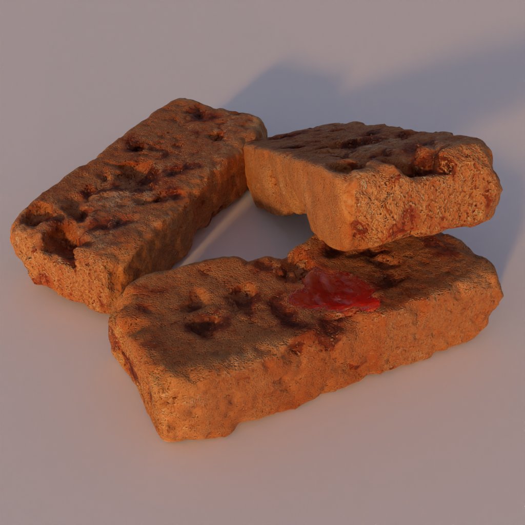 Black Forest Rusk | FREE Sweets / Desserts models | BlenderKit