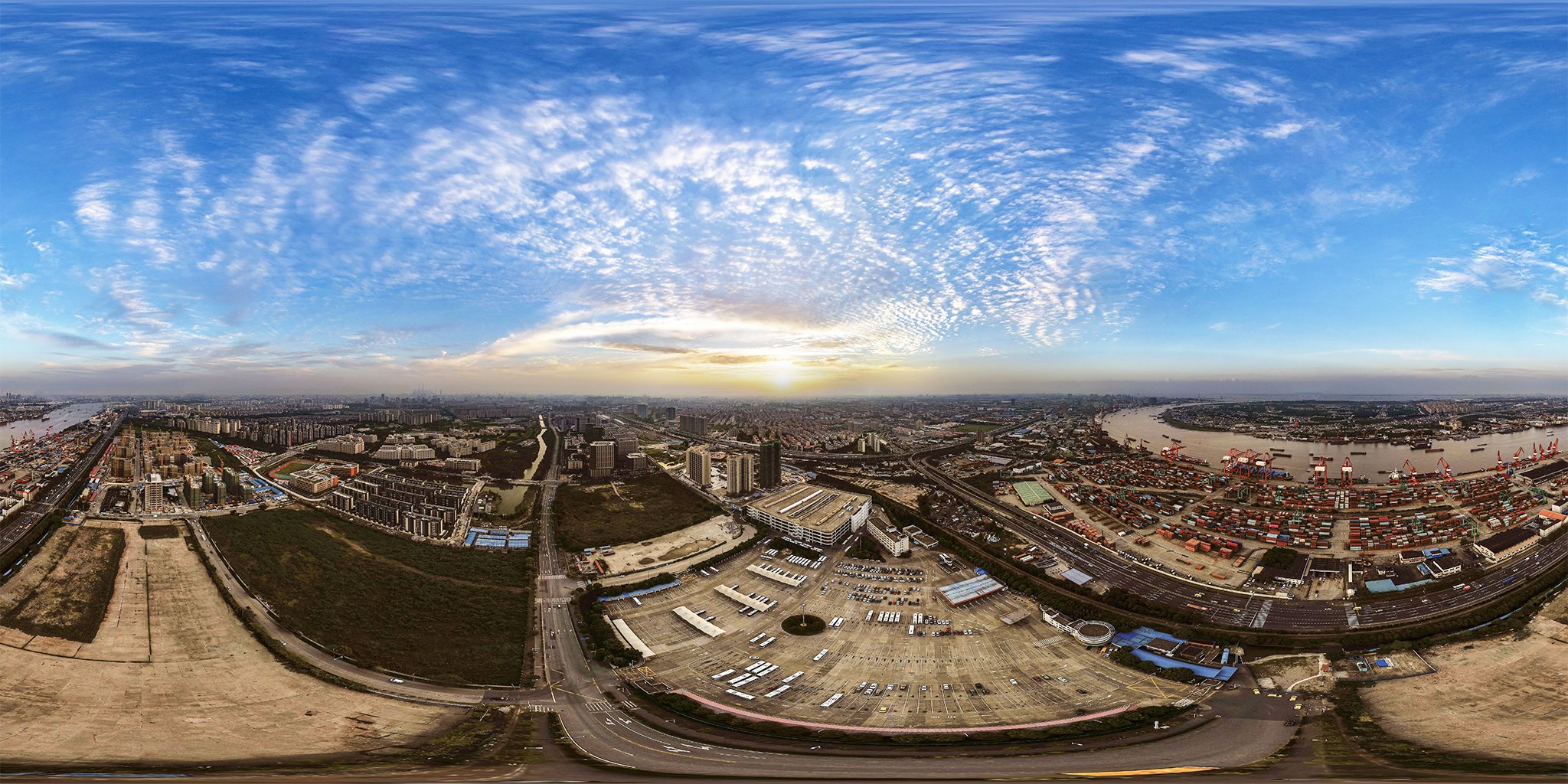 Aerial view of City Pier | FREE Nature HDRis | BlenderKit