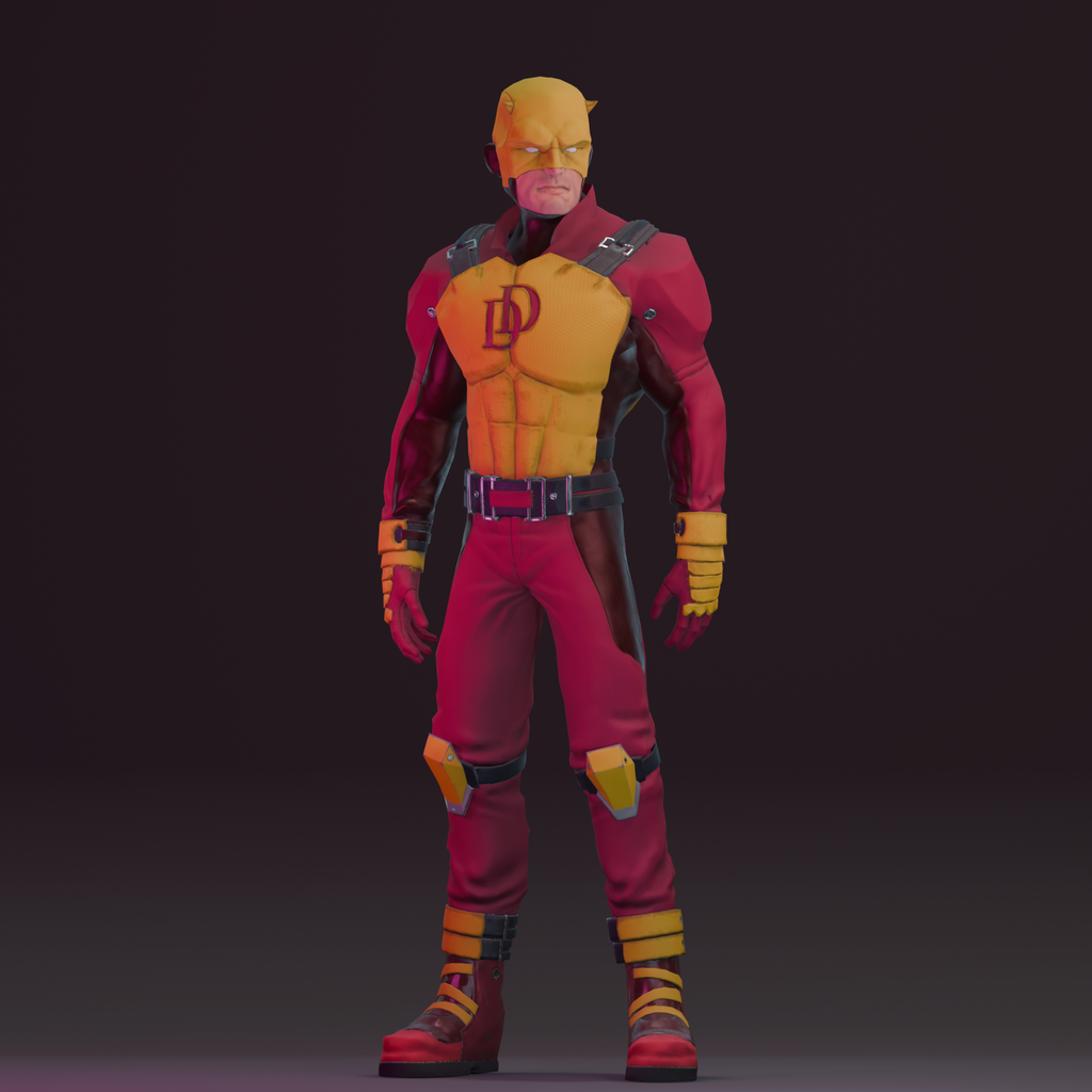 DareDevil V4 -Rigged - Lowpoly | Fantasy Hero / Heroines models ...