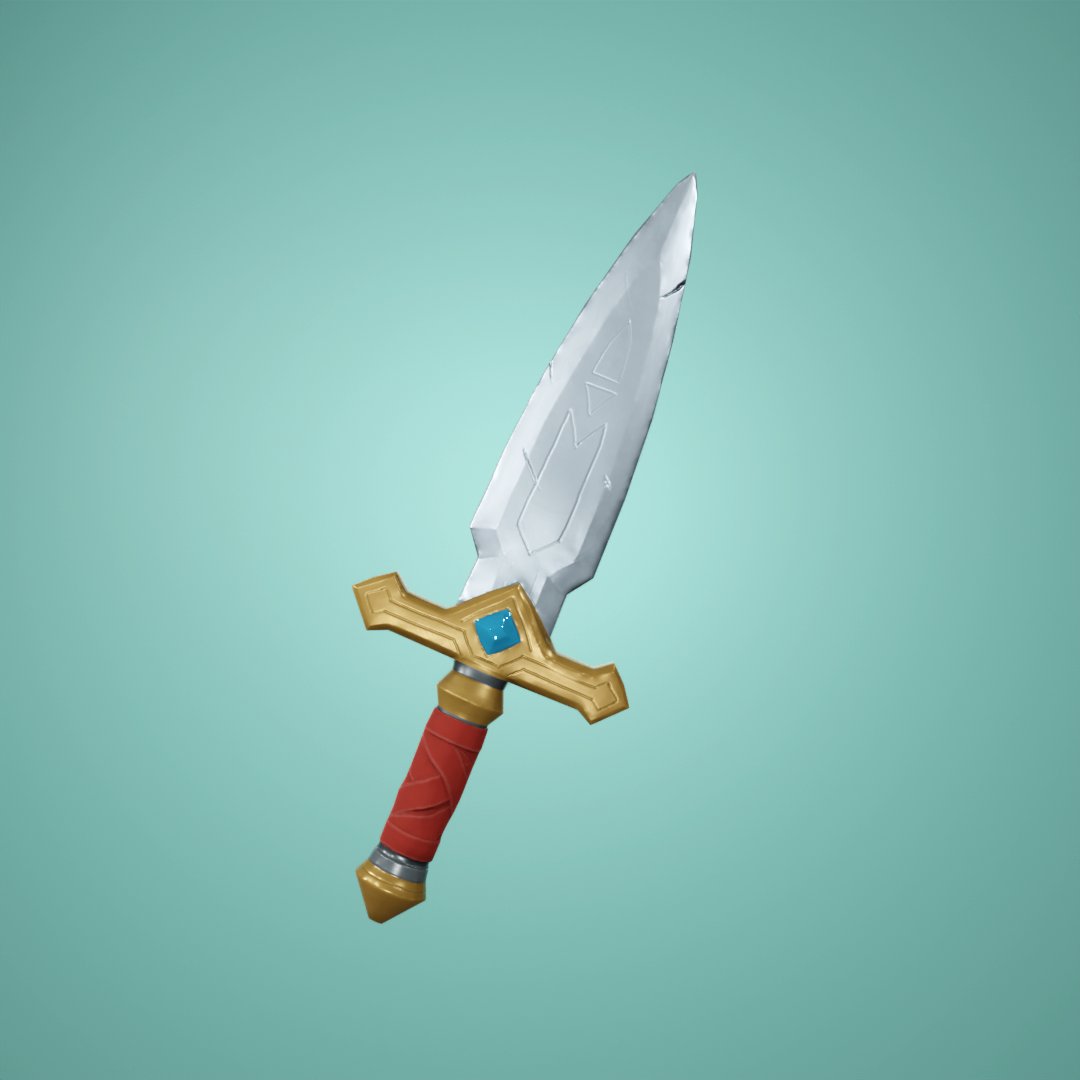 Stylized Knife Game Asset | FREE Historical Weapons models | BlenderKit