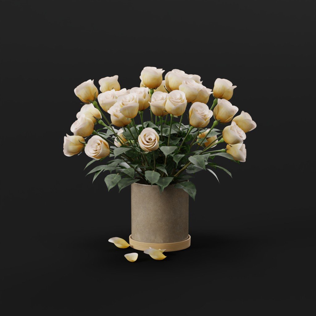 Yellow Rose | Indoor Plants models | BlenderKit