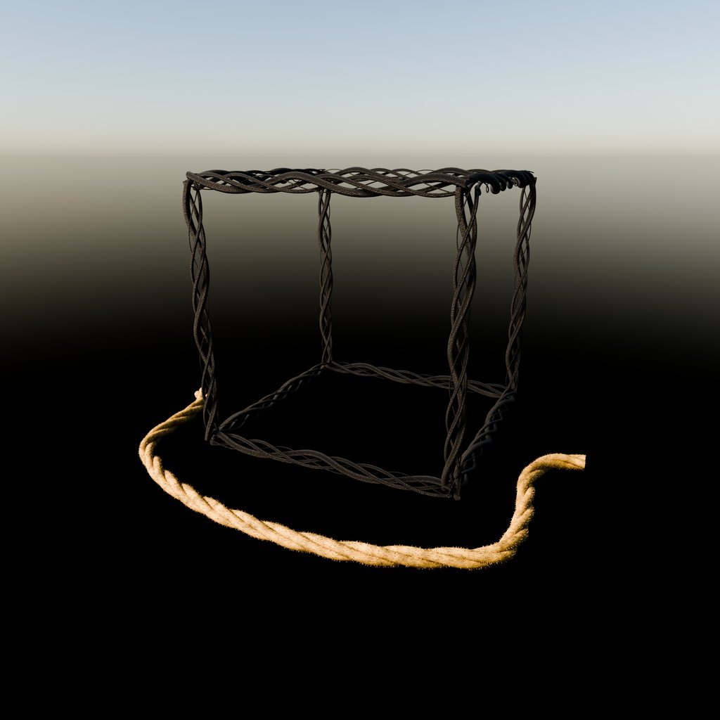 Rope / Cable Generator | FREE Edit / Object mode Node Groups | BlenderKit
