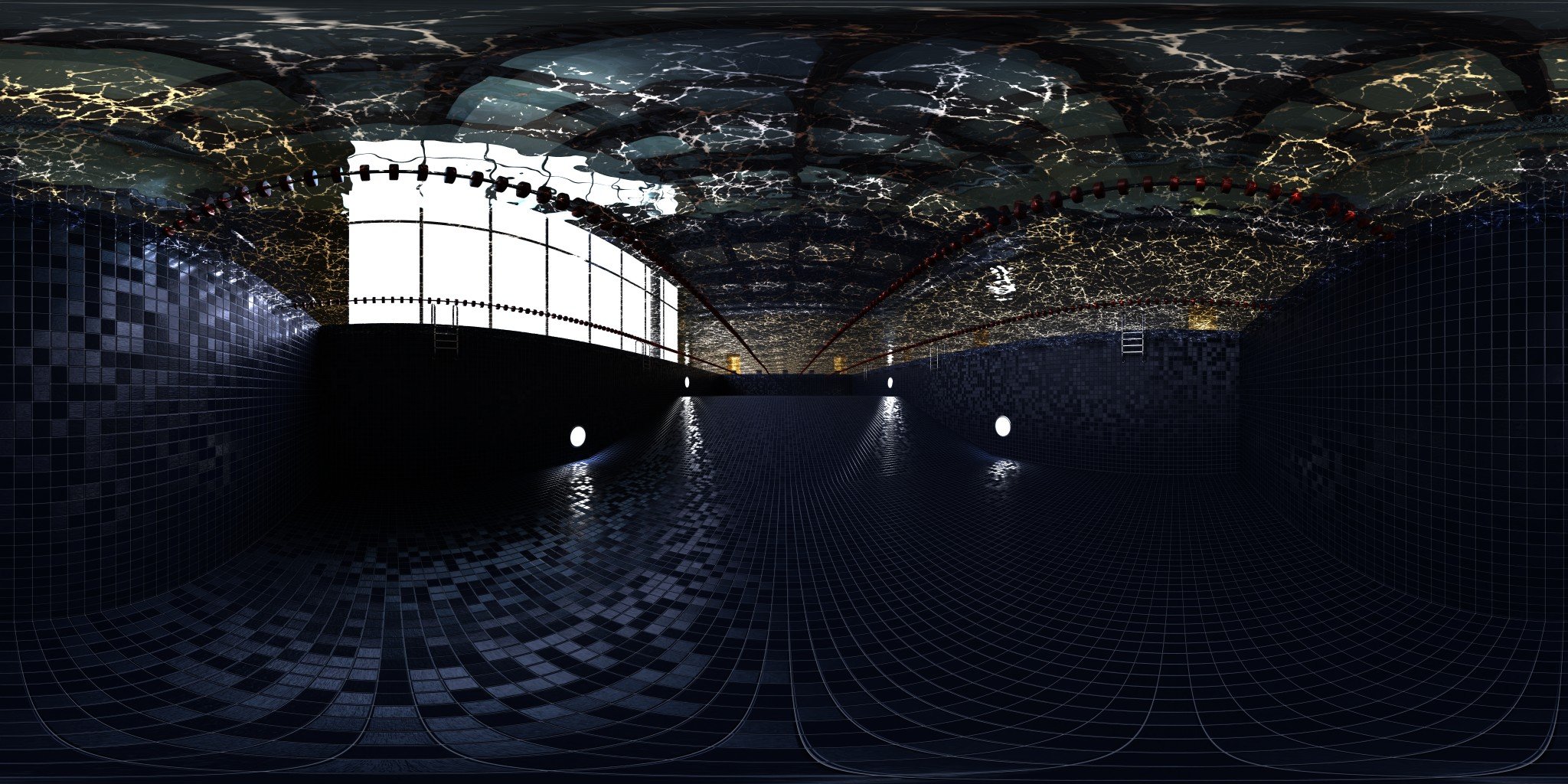 Indoor swimming pool under water | Public HDRis | BlenderKit