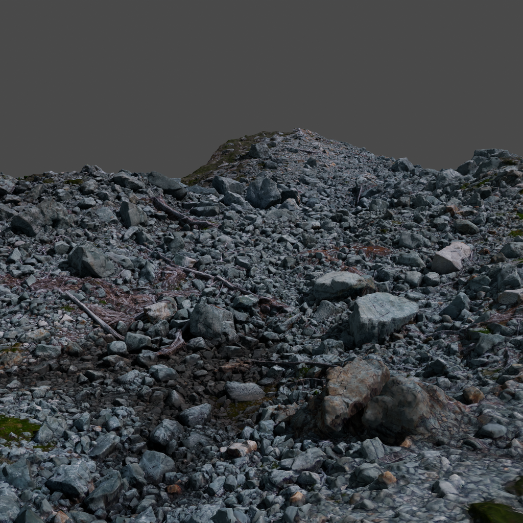 Rock Boulder Field in Mountain | Terrains models | BlenderKit