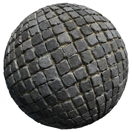 Cobble stones Gray | FREE rock materials | BlenderKit