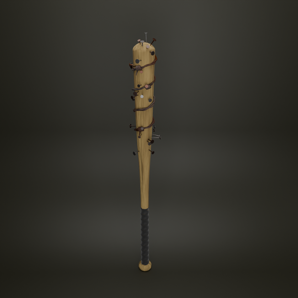 Barbed Baseball Bat | FREE Historical Weapons models | BlenderKit