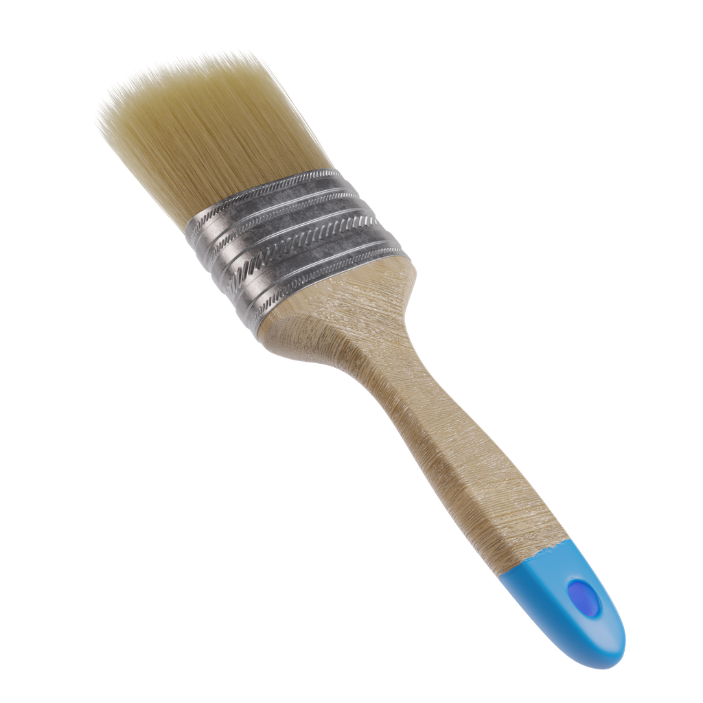 Realistic Paint Brush Wide and Thick | Hobby Accessories models ...
