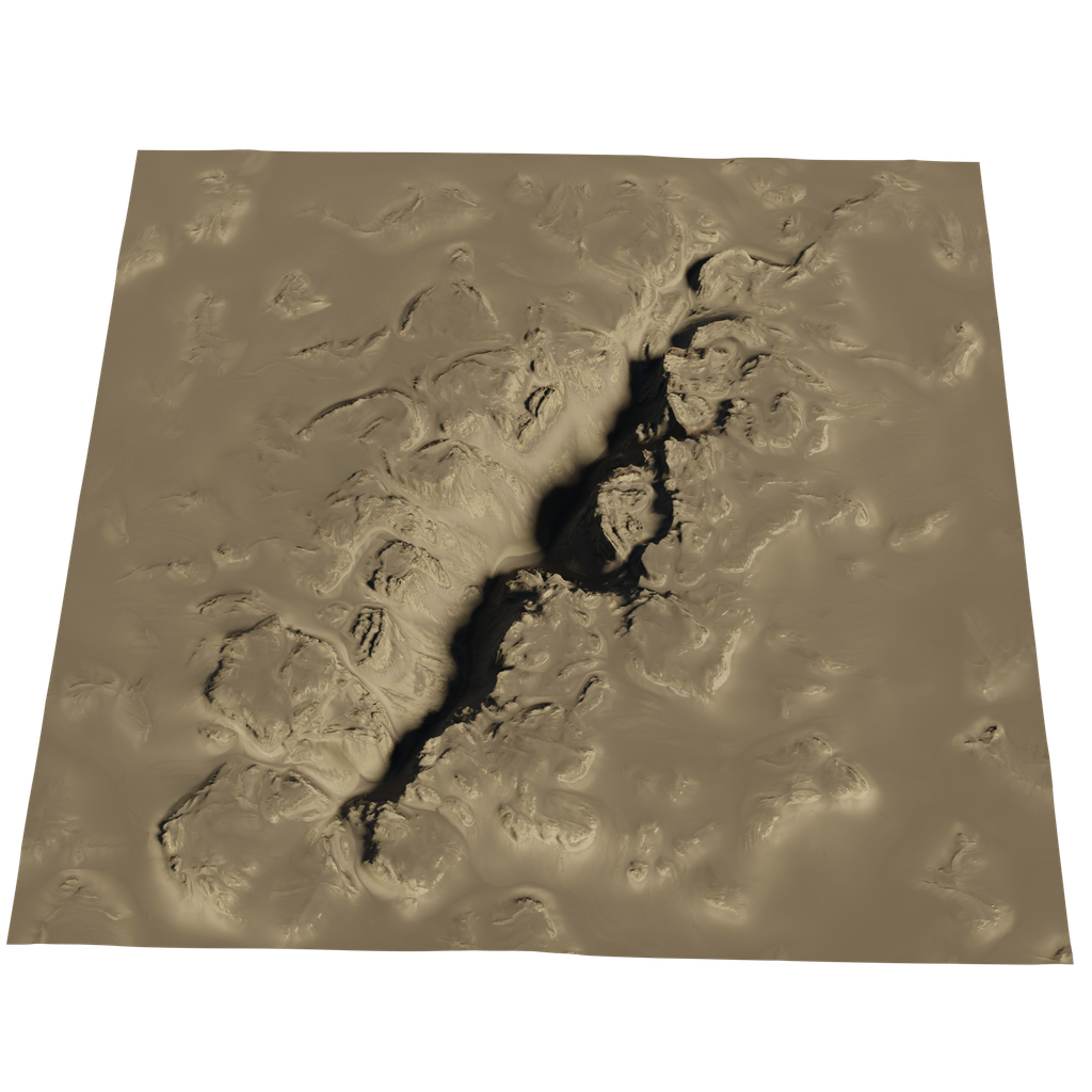 Sediment Crack Land | FREE Terrains models | BlenderKit
