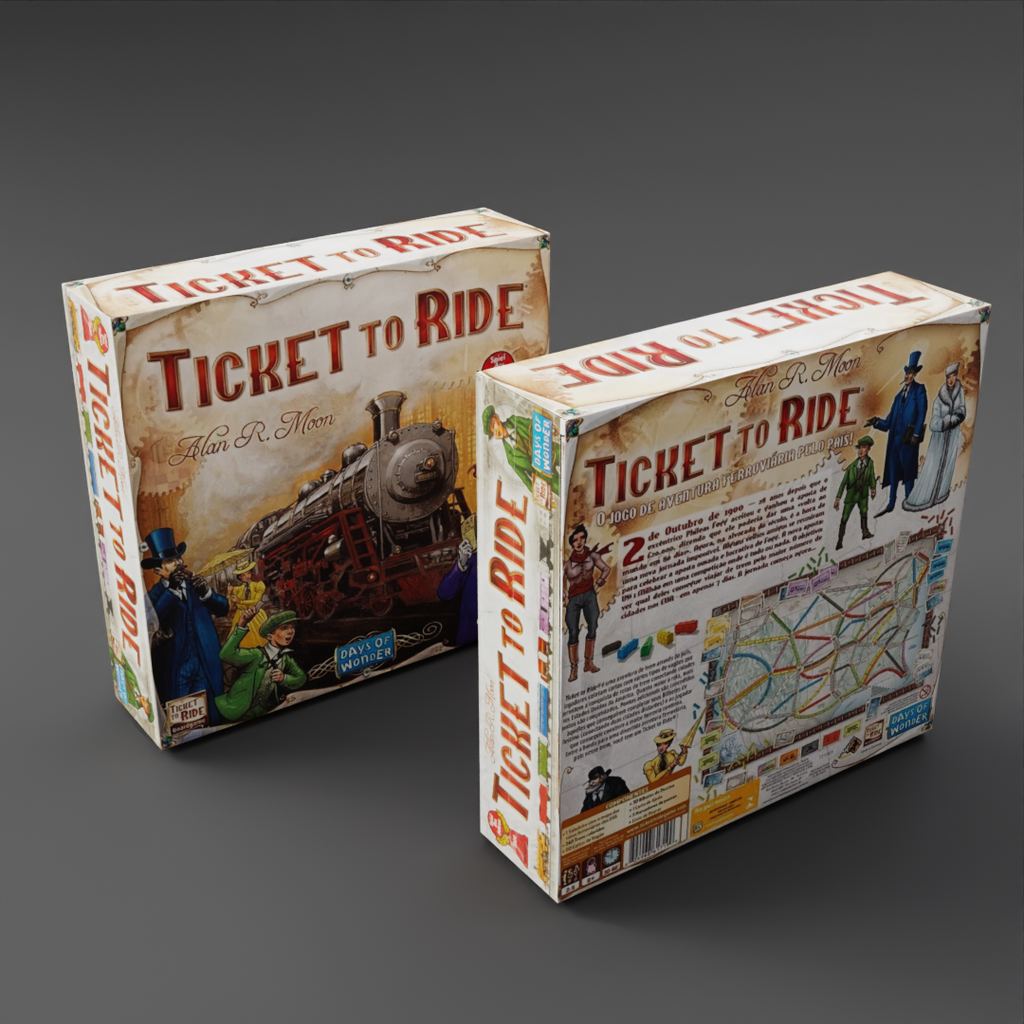 Ticket to Ride Boardgame | Interior Decorations models | BlenderKit