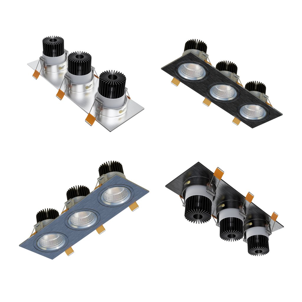 Modern*3 Spot Light LumenLux 009 | FREE 3D Architecture models | BlenderKit