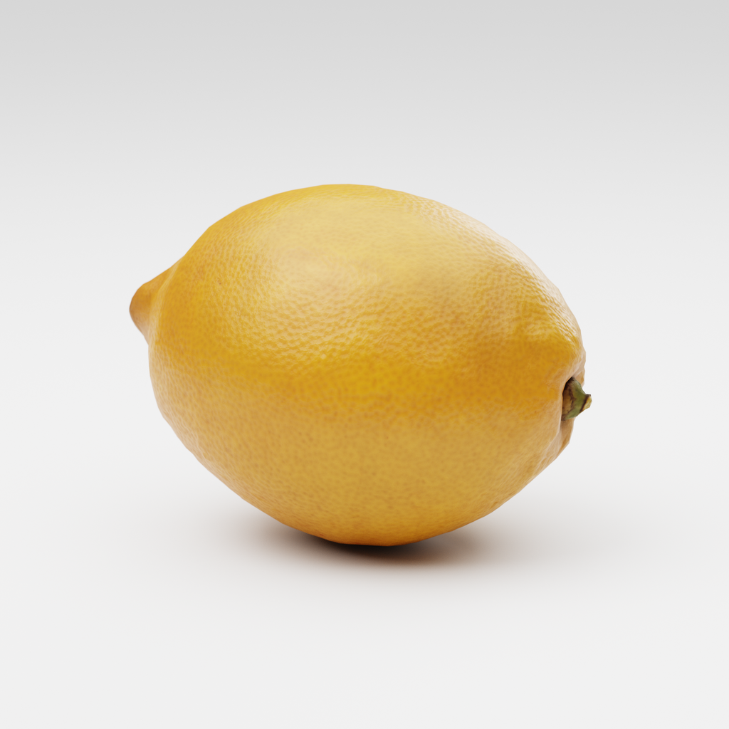 Lemon Photoscan | Fruit & Vegetables models | BlenderKit