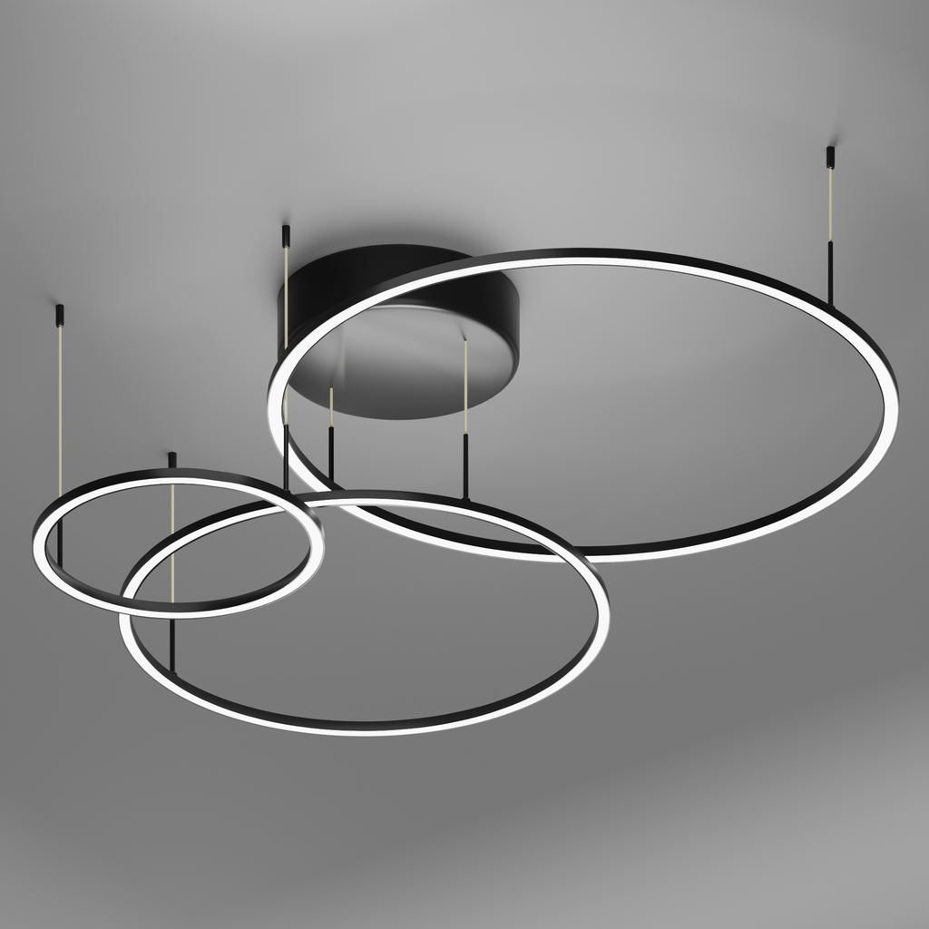 Modern LED Ring Chandelier | Ceiling Lights models | BlenderKit