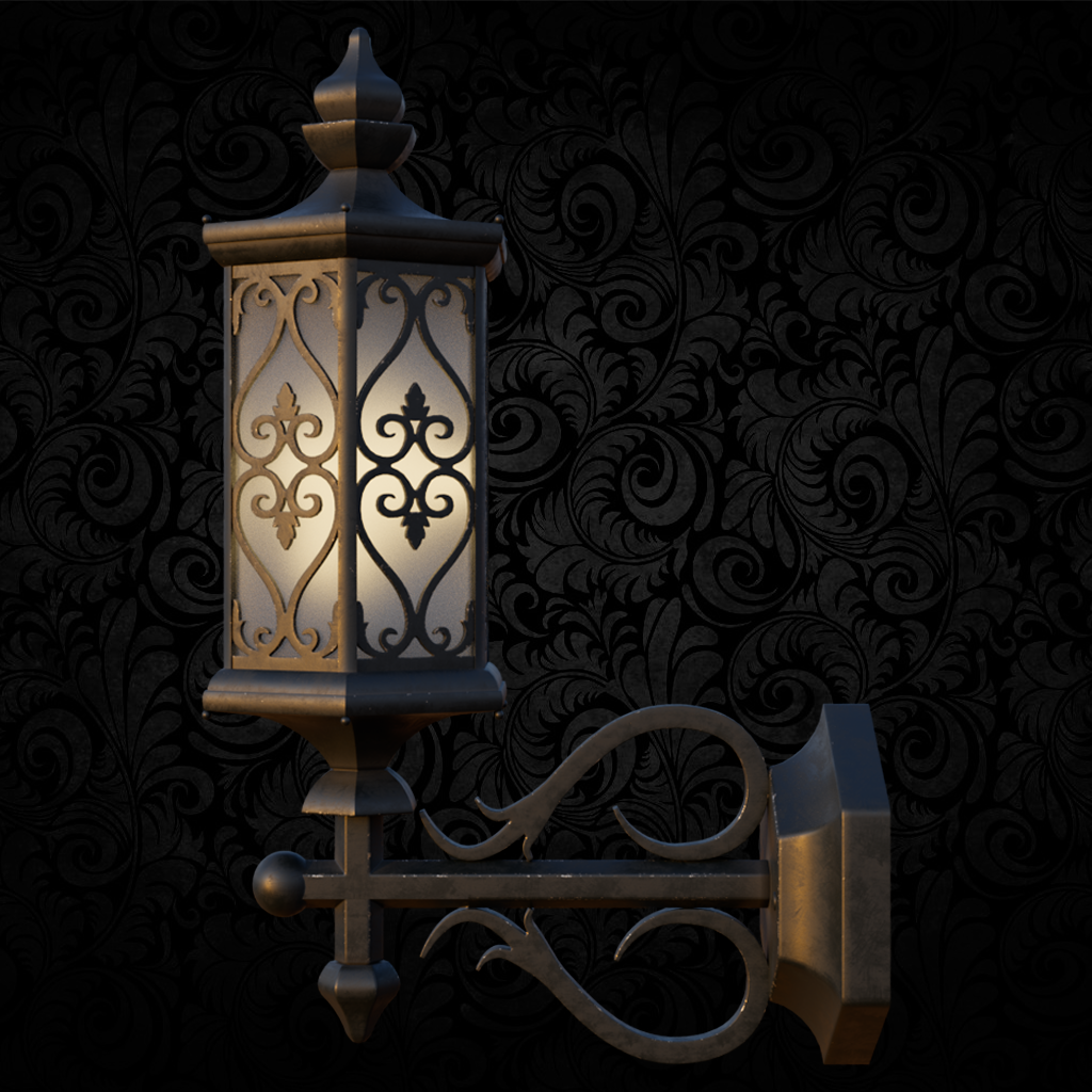 Wall Lantern | Wall Light models | BlenderKit