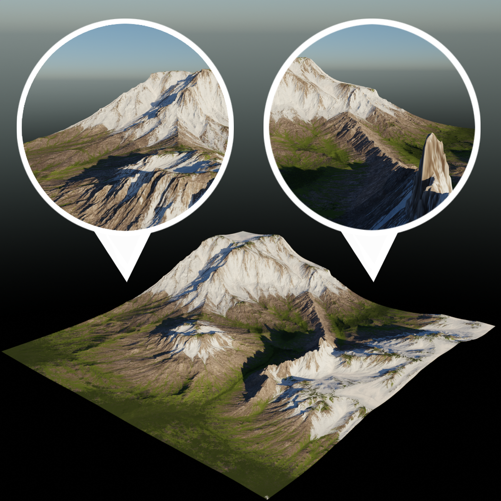 Mountain | Terrains models | BlenderKit
