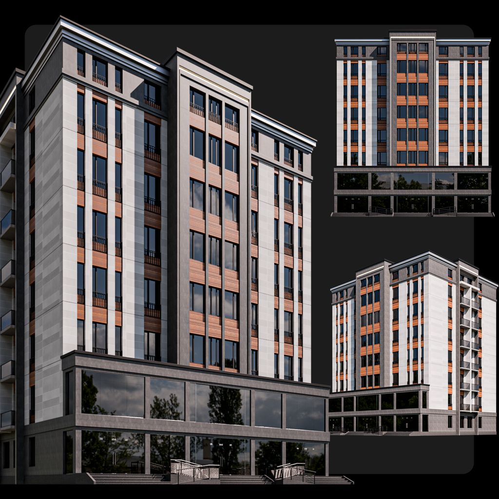 Cityscape Residence | Commercial Buildings models | BlenderKit