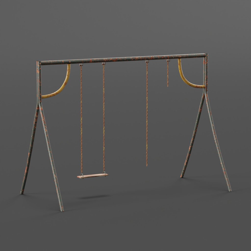 Rhino - children playground part | FREE Playgrounds models | BlenderKit