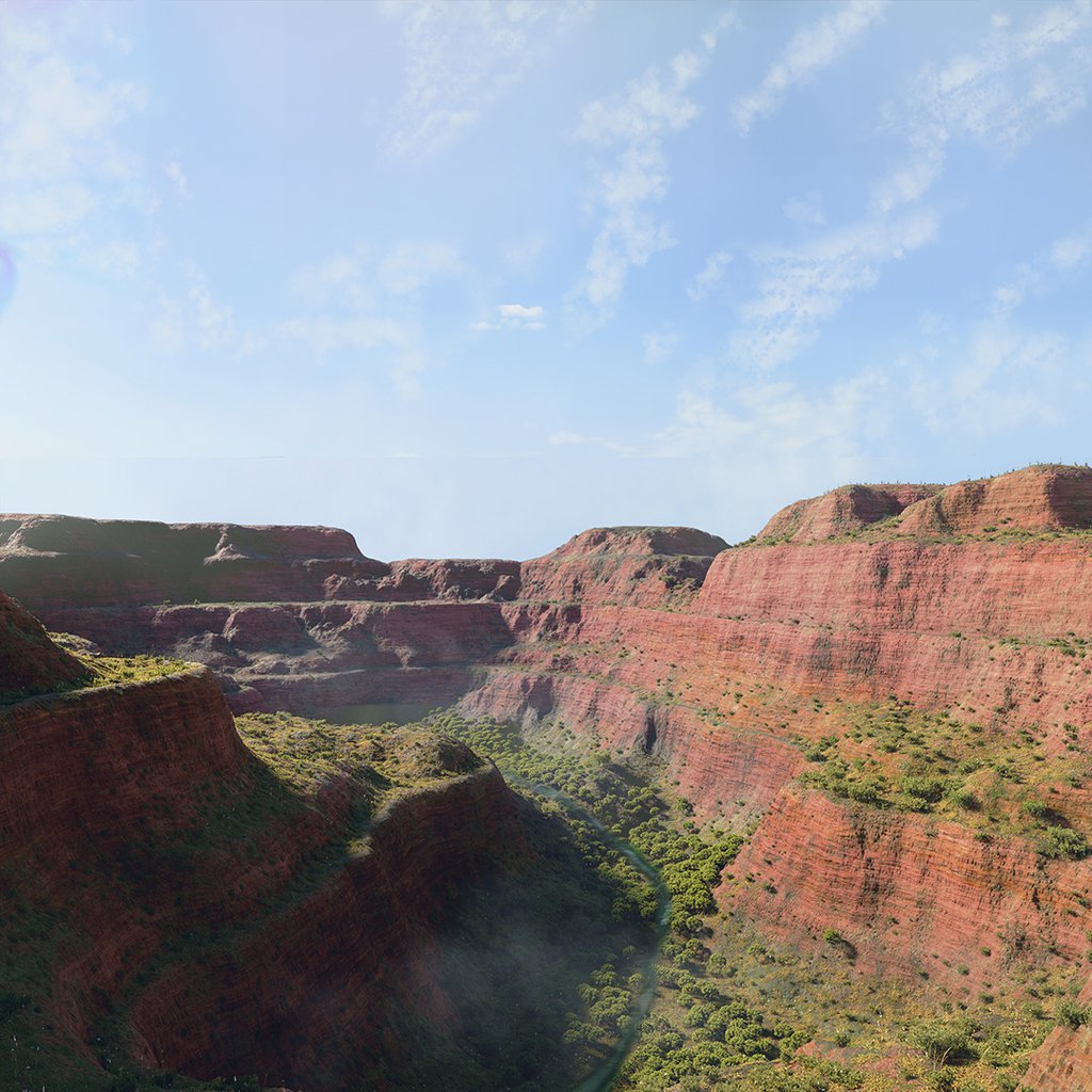 Canyon Generator (Geometry Node) | Terrains models | BlenderKit