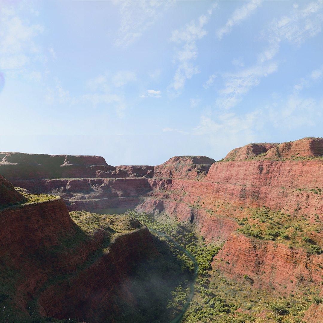 Canyon Generator (Geometry Node) | Terrains models | BlenderKit