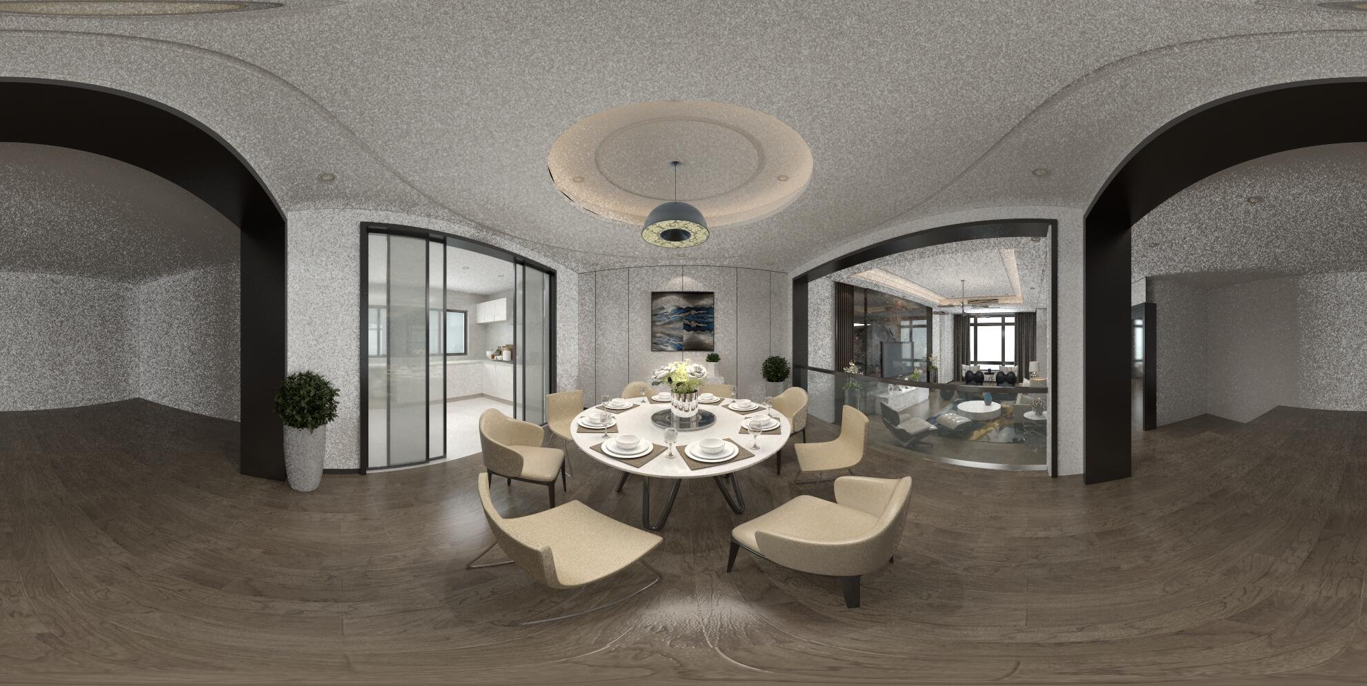 Dining room | Interiors HDRis | BlenderKit