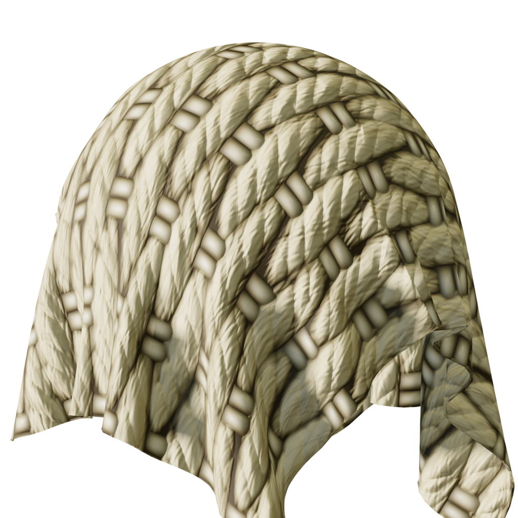 Twisted Raffia | FREE Print Fabric 3D Materials materials | BlenderKit