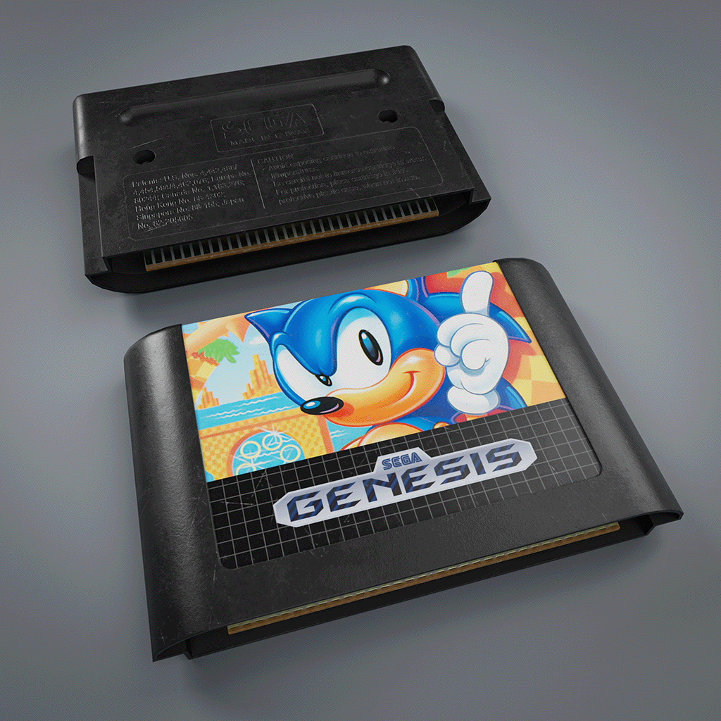 Cartridge Genesis | Video devices models | BlenderKit