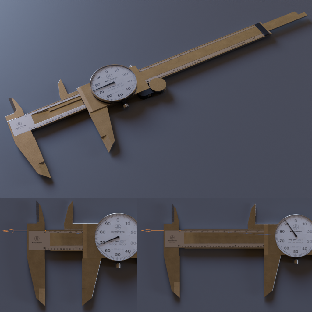 Dial Calipers | FREE Handtools models | BlenderKit