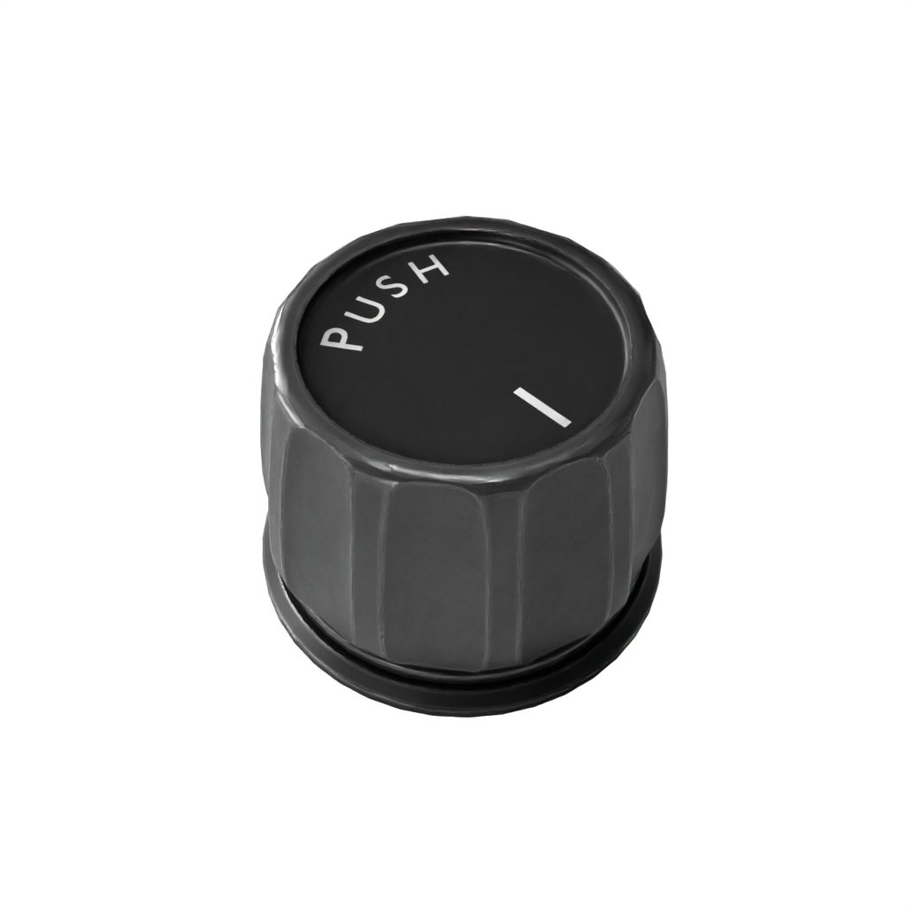 Black Control Rotary Knob Wheel | Technology models | BlenderKit