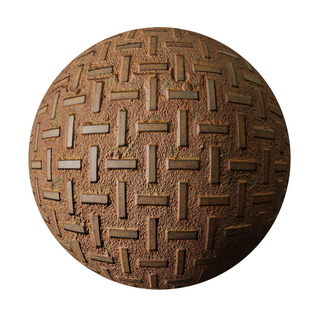 Metal Grate Rusty | FREE rust materials | BlenderKit