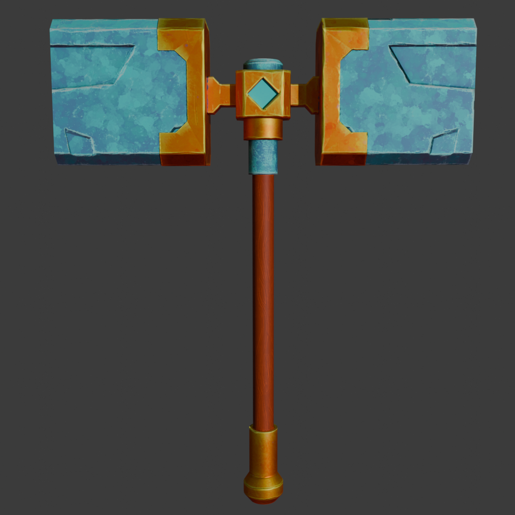Stylized Hammer | FREE Historical Weapons models | BlenderKit