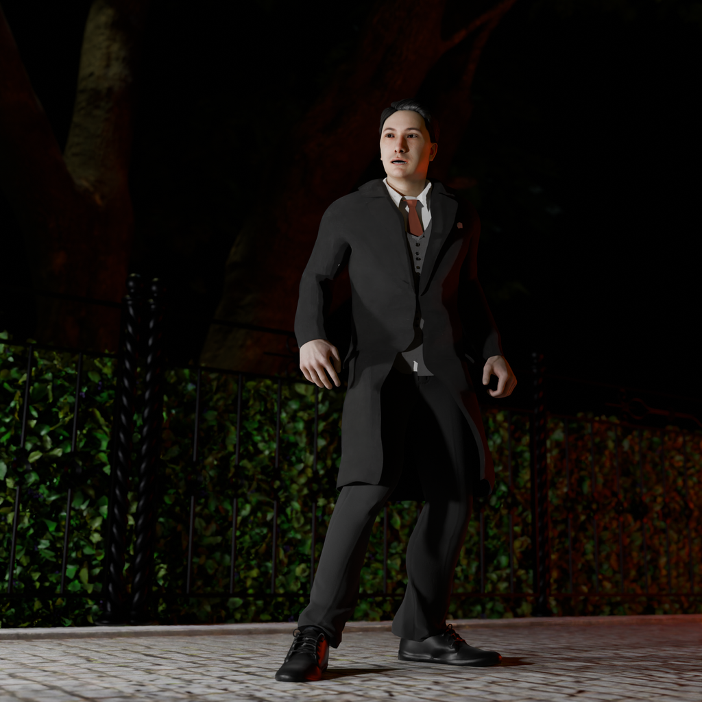 Gangster man rigged | Men models | BlenderKit