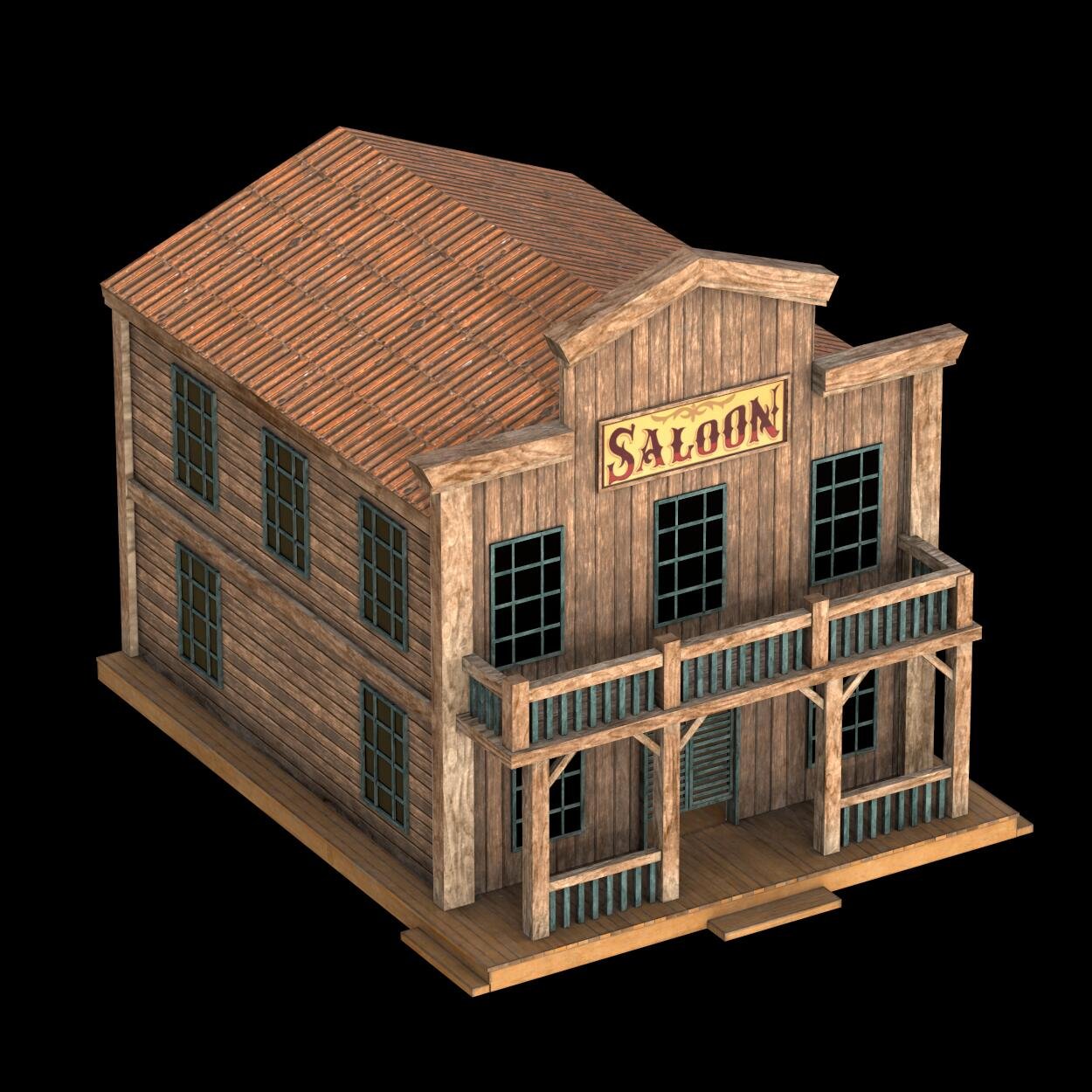 West building | FREE Historic Buildings models | BlenderKit