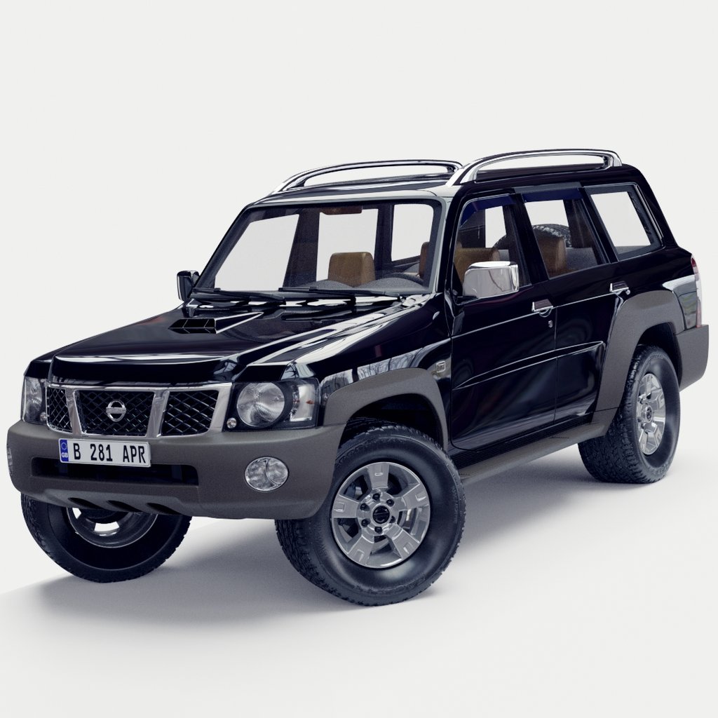 Nissan y61 Patrol | Modern Cars models | BlenderKit