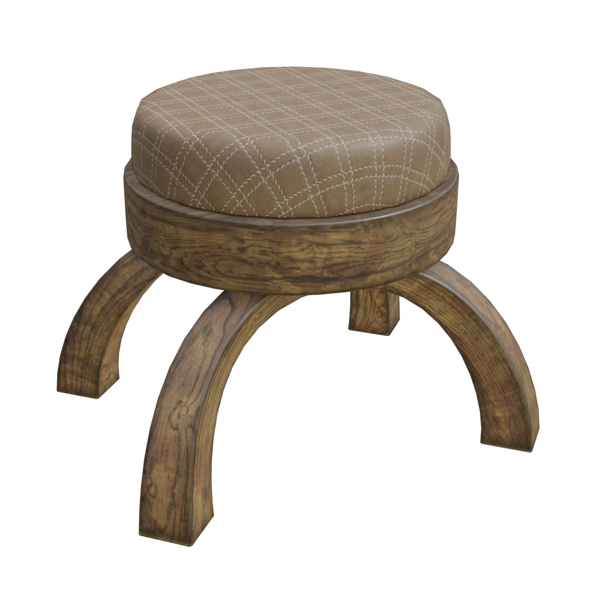 Oak stool | Poufs models | BlenderKit