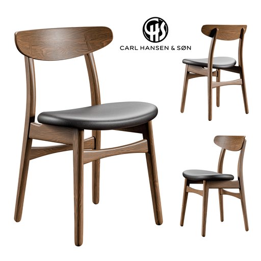 Carl Hansen CH30P chaise | Chairs models | BlenderKit