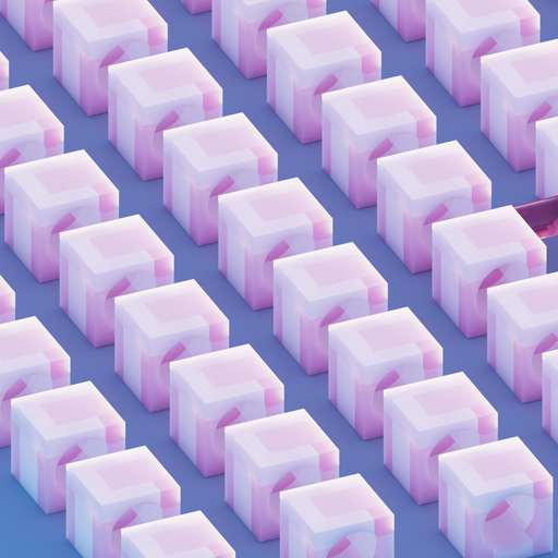 Abstract Frosted Glass Cubes Grid Scene | Background scenes | BlenderKit