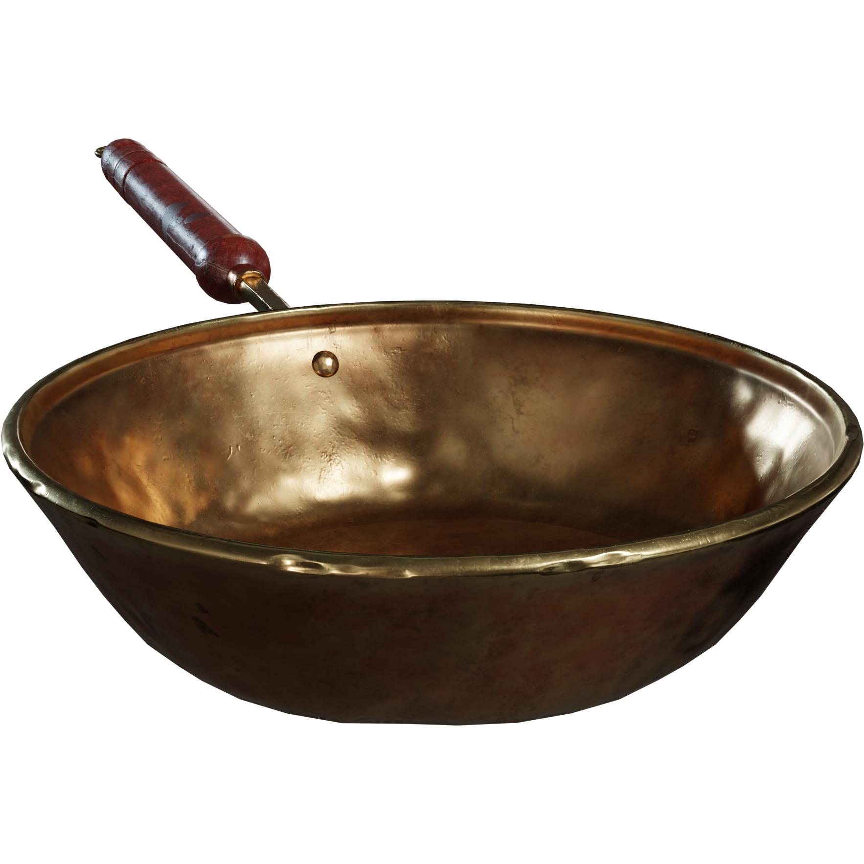 Brass Pan 01 | FREE Kitchenware models | BlenderKit