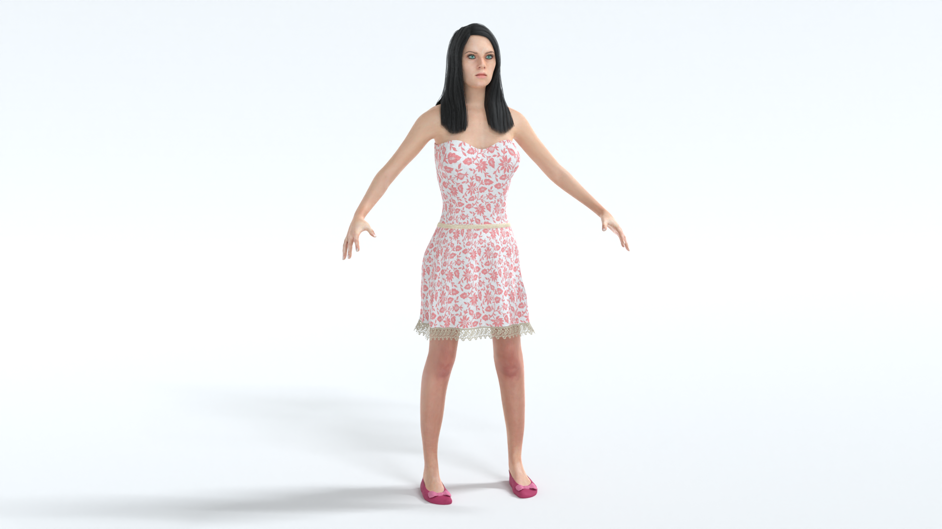 Sara Character Rigged | Women models | BlenderKit