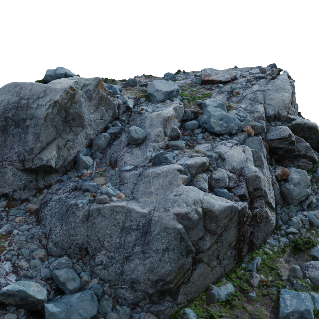 BlenderKit | Download the FREE Rocks on top of Mountain model