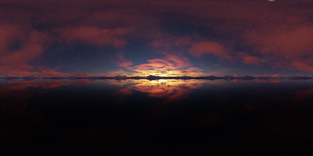 Dramatic Twilight Sky Night | Nighttime Environments HDRis | BlenderKit